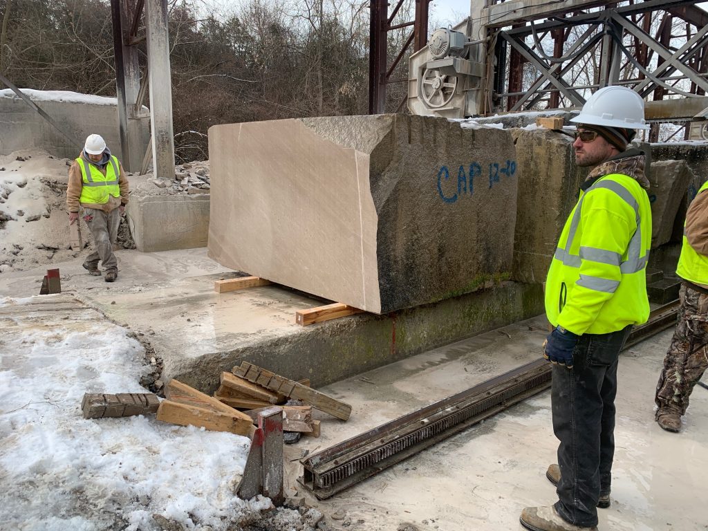 Last-limestone-capital-installed-at-michigan-central-station